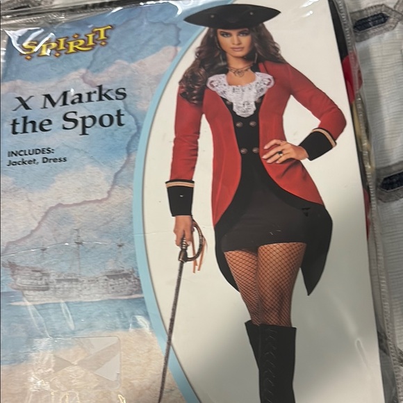 Spirit | Accessories | Spirit Red And Black Pirate Costume | Poshmark